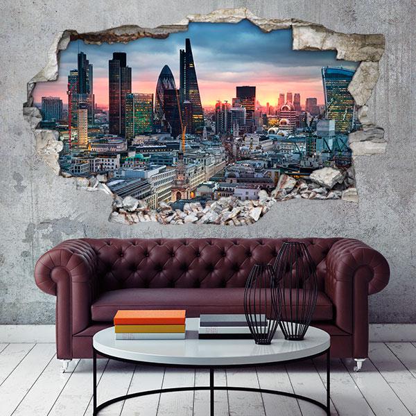 🥇 Vinilos 3D Ciudad De London 🥇