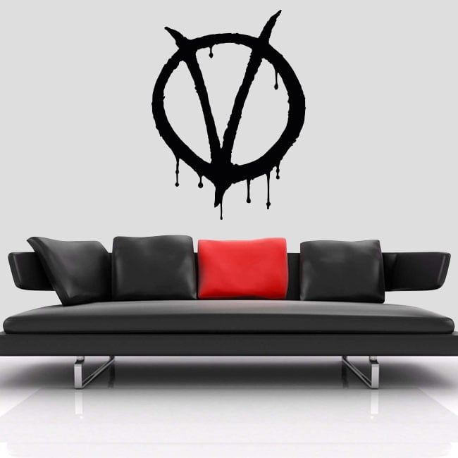 🥇 Vinilos y pegatinas v de vendetta 🥇